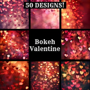 Bokeh Valentine Paper, Bokeh Valentine Printable Paper, Bokeh Valentine ...