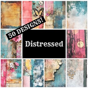 Distressed Journal Paper, Distressed Printable Paper, Vintage Journal ...