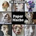 Paper Mache Paper, Paper Mache Printable Paper, Vintage Paper Mache ...