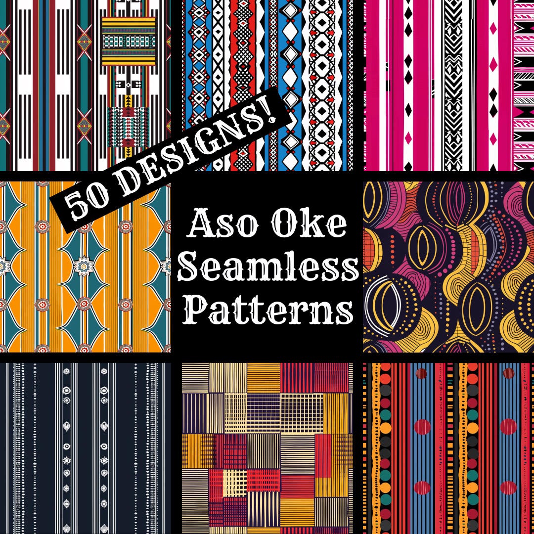 Aso Oke Seamless Digital Paper, Aso Oke Printable Scrapbook Paper ...