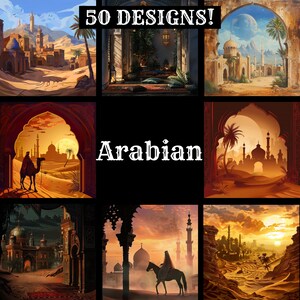 Arabian Paper, Arabian Printable Paper, Vintage Arabian, Arabian ...