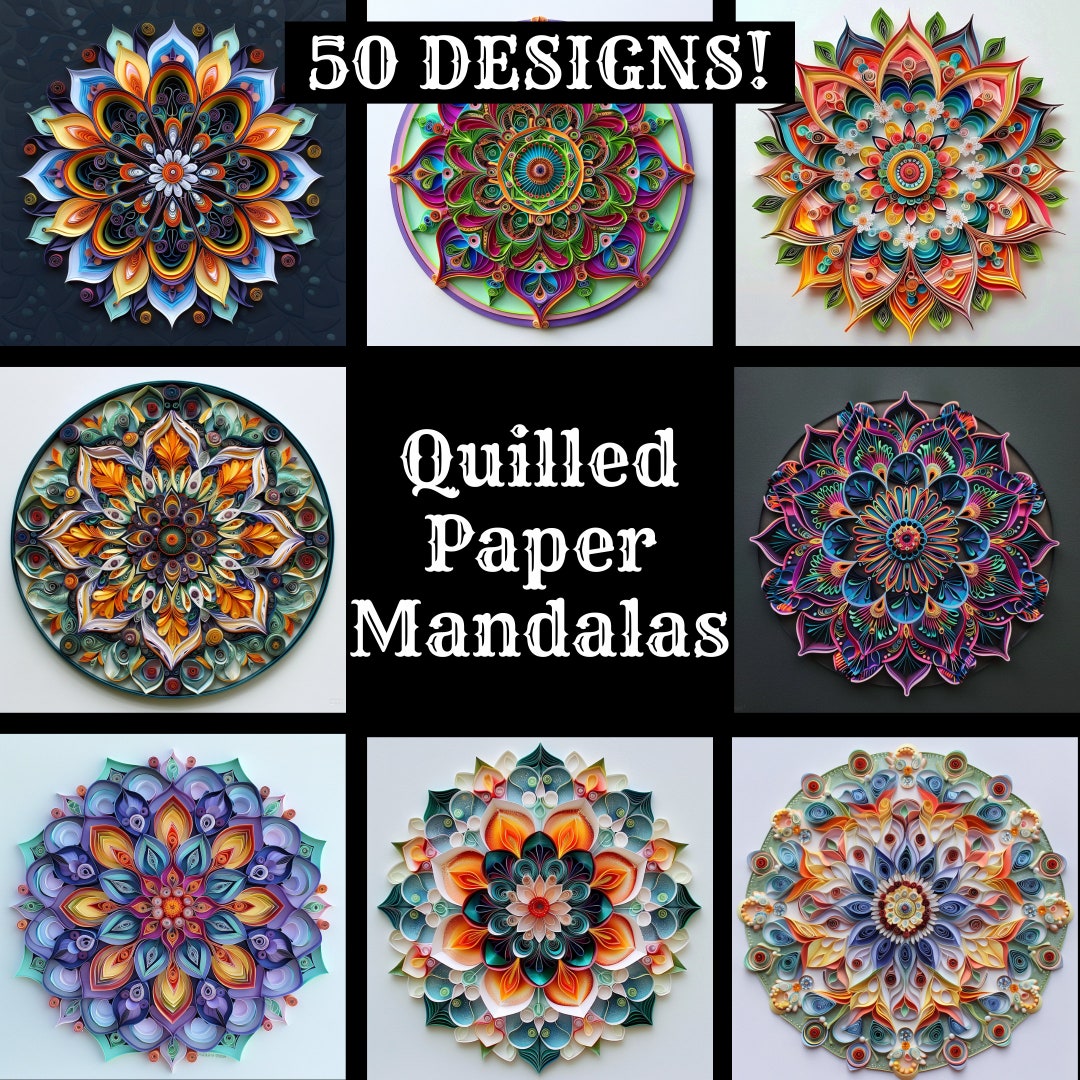 Quilled Paper Mandalas Paper, Quilled Paper Mandalas Printable Paper ...