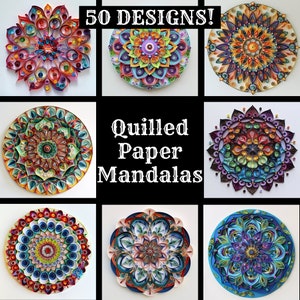 Quilled Paper Mandalas: High-resolution Digital Paper (PNG) - Etsy