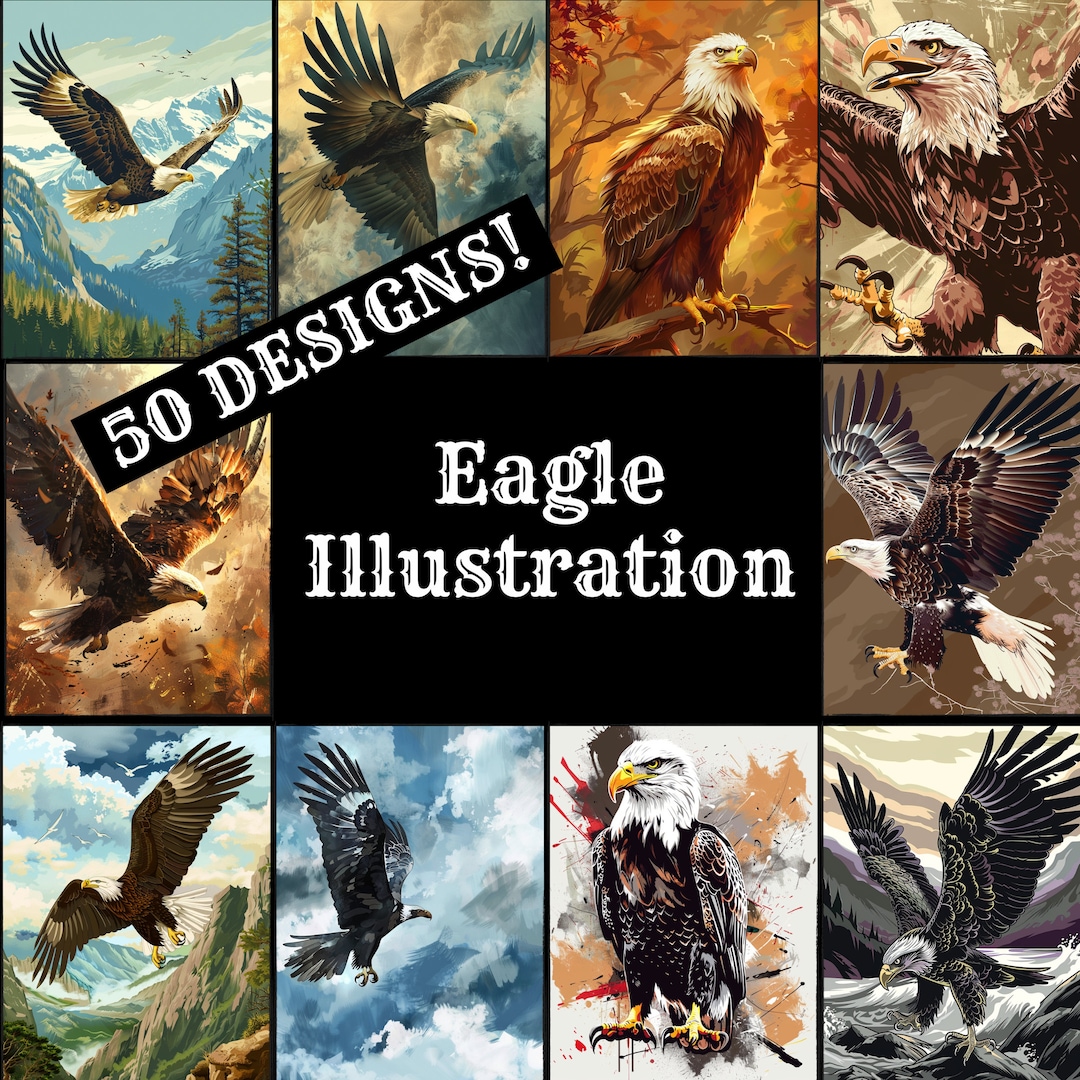 Eagle Illustration Journal Paper, Eagle Illustration Printable Paper ...