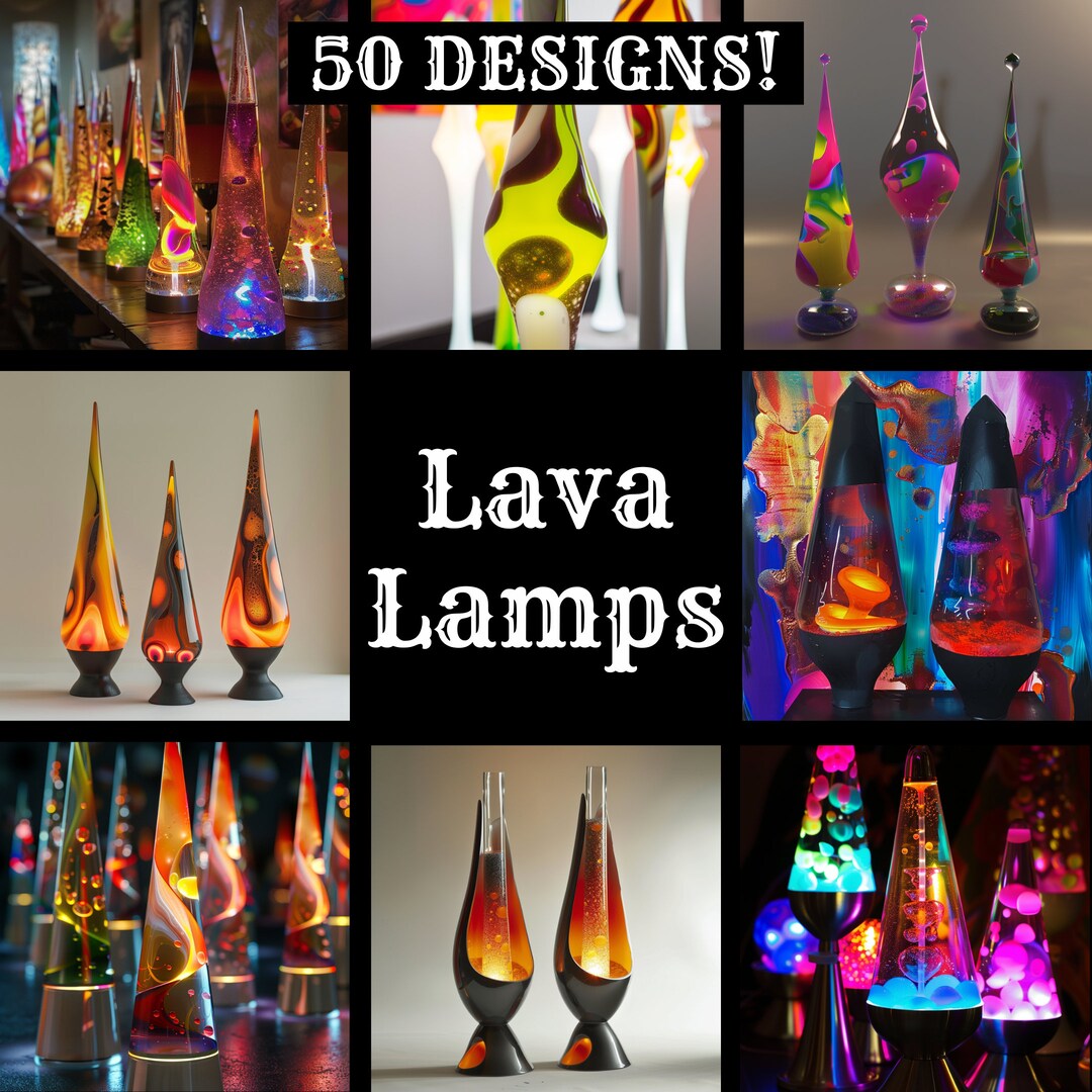 Lava Lamps Paper, Lava Lamps Printable Paper, Vintage Lava Lamps, Lava ...