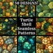Turtle Shell Seamless Digital Paper, Printable Scrapbook Paper Seamless ...