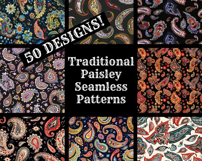 Pretty Paisley Clipart Digital Clipart for Scrapbooking, Cricut Cut ...