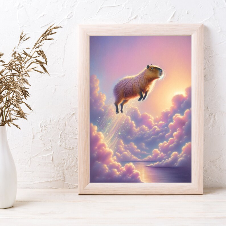 Magic Capybara | Capybara Art, Capybara Art Print, Capybara Print, Digital Art Print, Printable ...