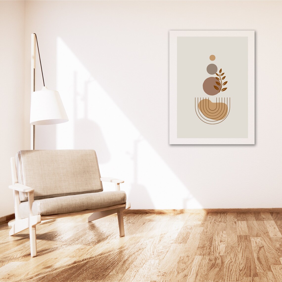 Aesthetic Bohemian Abstract Print Set Neutral Geometric - Etsy