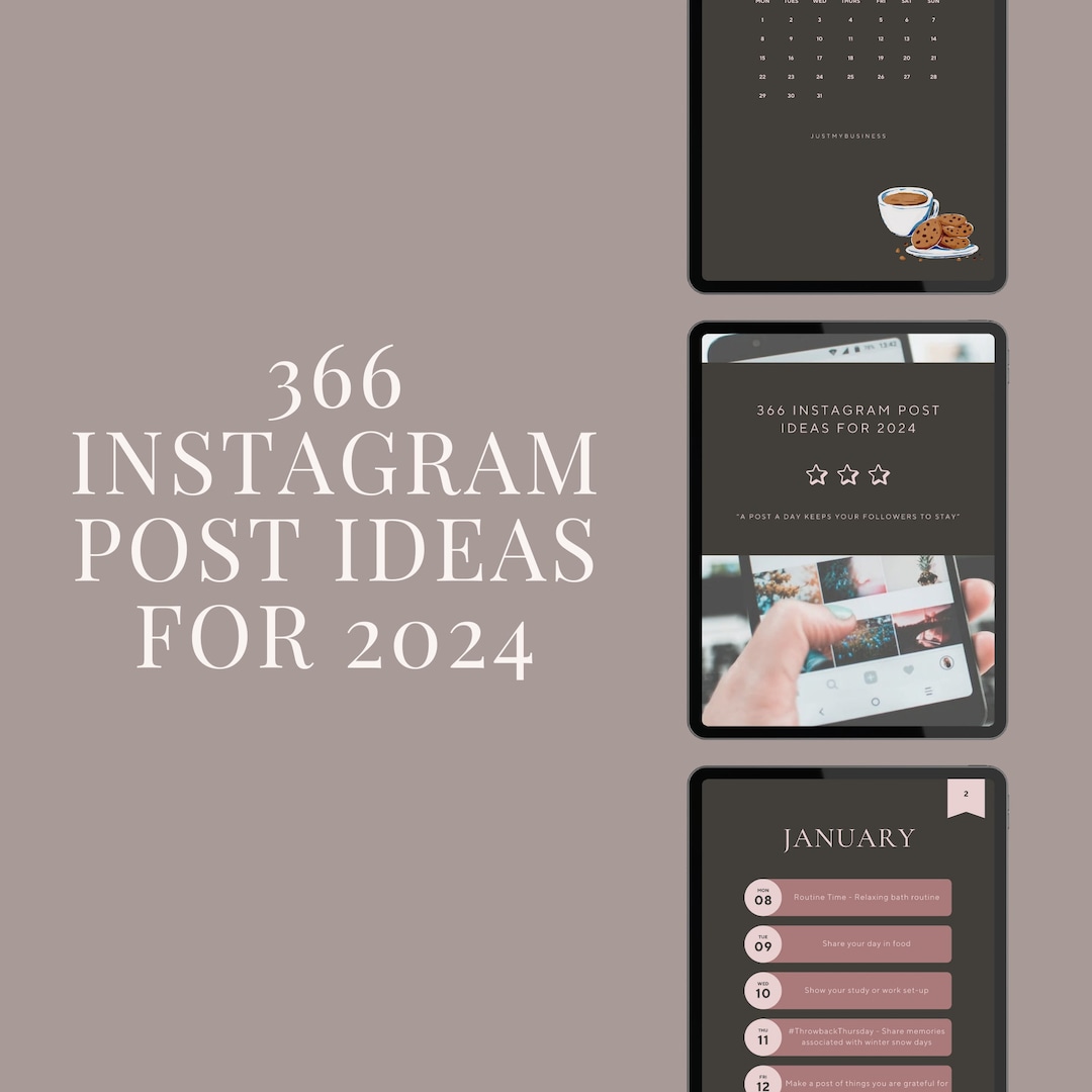 366 Instagram Post Ideas for 2024 A Full Calendar With a Content Idea a ...