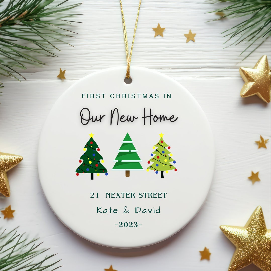 First Christmas in Our New Home Christmas Ornaments - Etsy