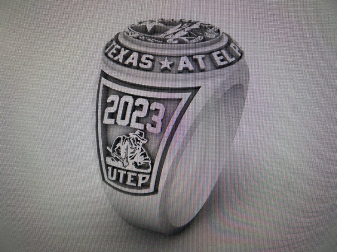 STL File Graduation Ring Custom to Order With Your Info - Etsy