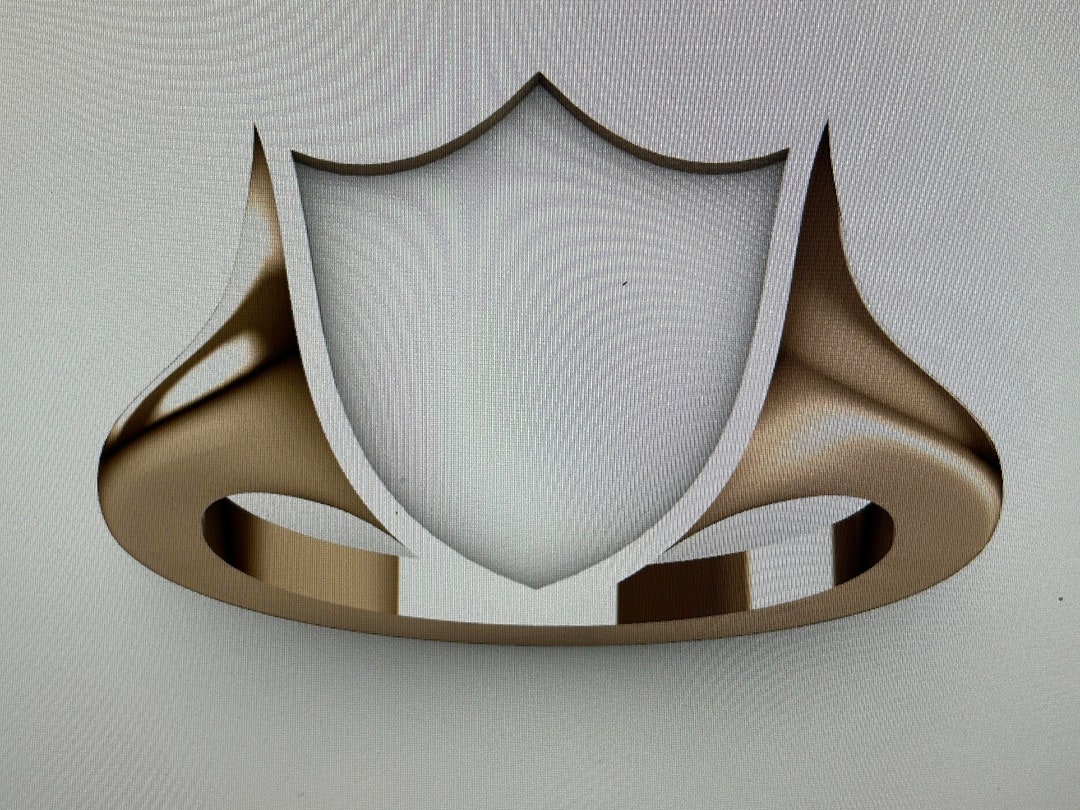 STL File Shield Signet Ring Police Law Enforcement Ring - Etsy