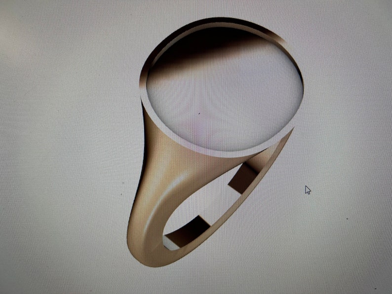 STL Round Signet Ring 3d Printing File - Etsy