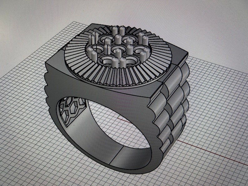 STL File for Rolex Ring Type Ring Cluster 3d Printing File - Etsy