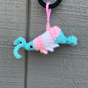 LGBTQ+ Shrimp Pride Amigurumi Crochet Keychains - Etsy