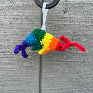 LGBTQ+ Shrimp Pride Amigurumi Crochet Keychains - Etsy