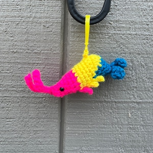 LGBTQ+ Shrimp Pride Amigurumi Crochet Keychains - Etsy