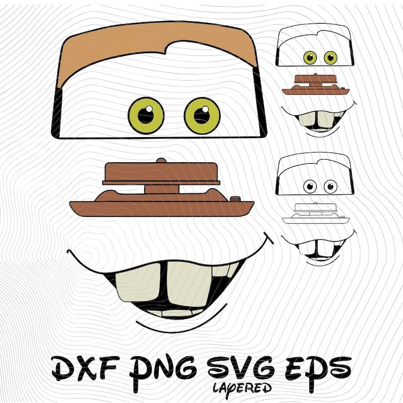 Cars Movie Faces - Etsy UK