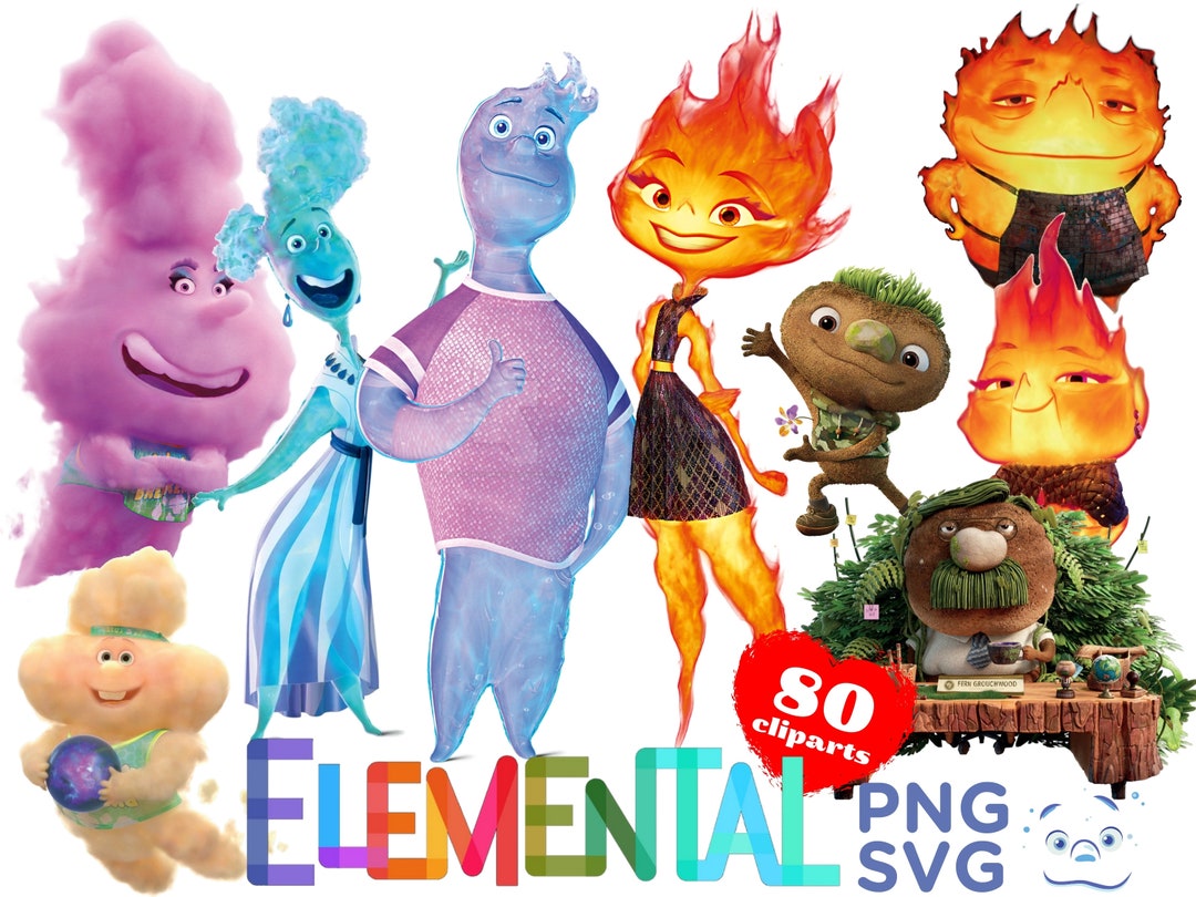 Elemental PNG and SVG Cliparts Bundle, Elemental Sublimation Cliaprts ...