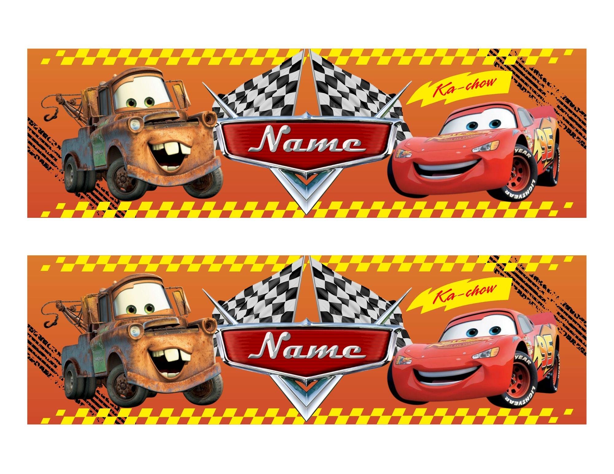 Personalized Cars Custom Birthday Chips Snacks Cans Digital Design ...
