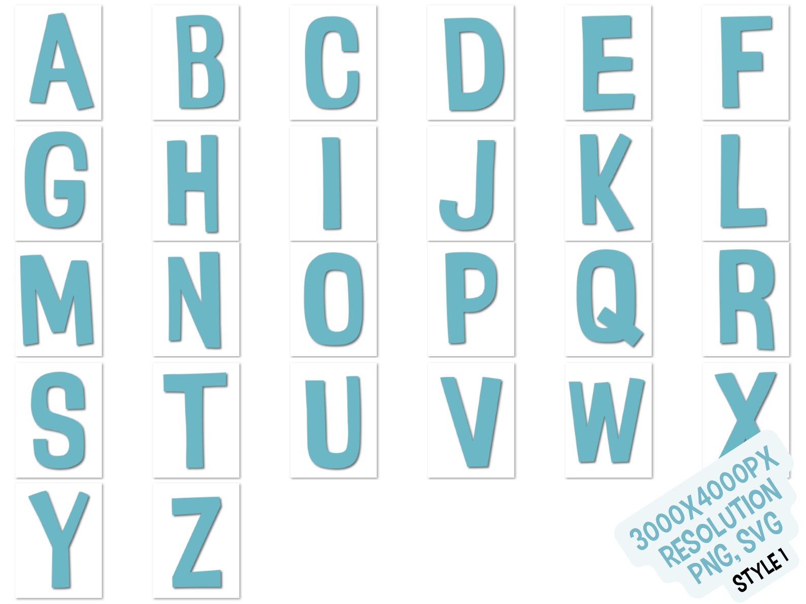 Inside Out Alphabet Font Letters Cliparts Bundle, Inside Out ...
