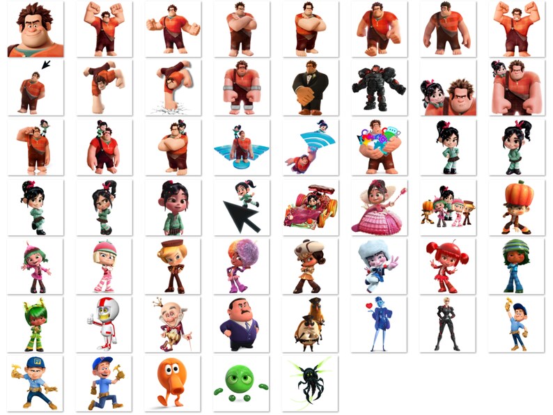 Wreck-it Ralph PNG Cliparts Bundle, Wreck-it Ralph Sublimation Bundle ...