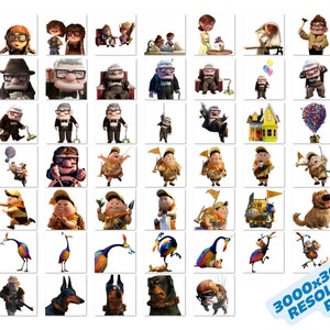 Up Cliparts Mega Bundle, up PNG Cartoon Sublimation Cliparts, up Themed ...