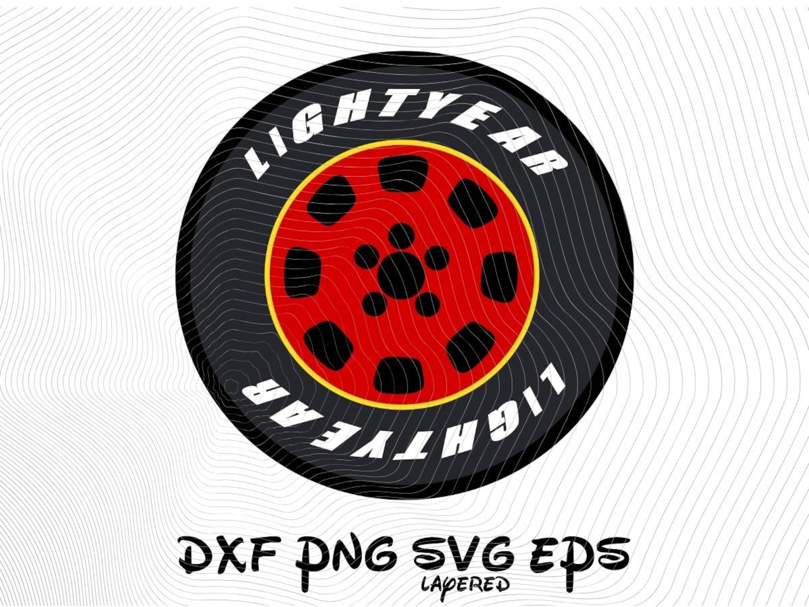 Lightyear Mcquuen Wheel Tire SVG Png Dxf Eps Cliparts, Lightyear ...