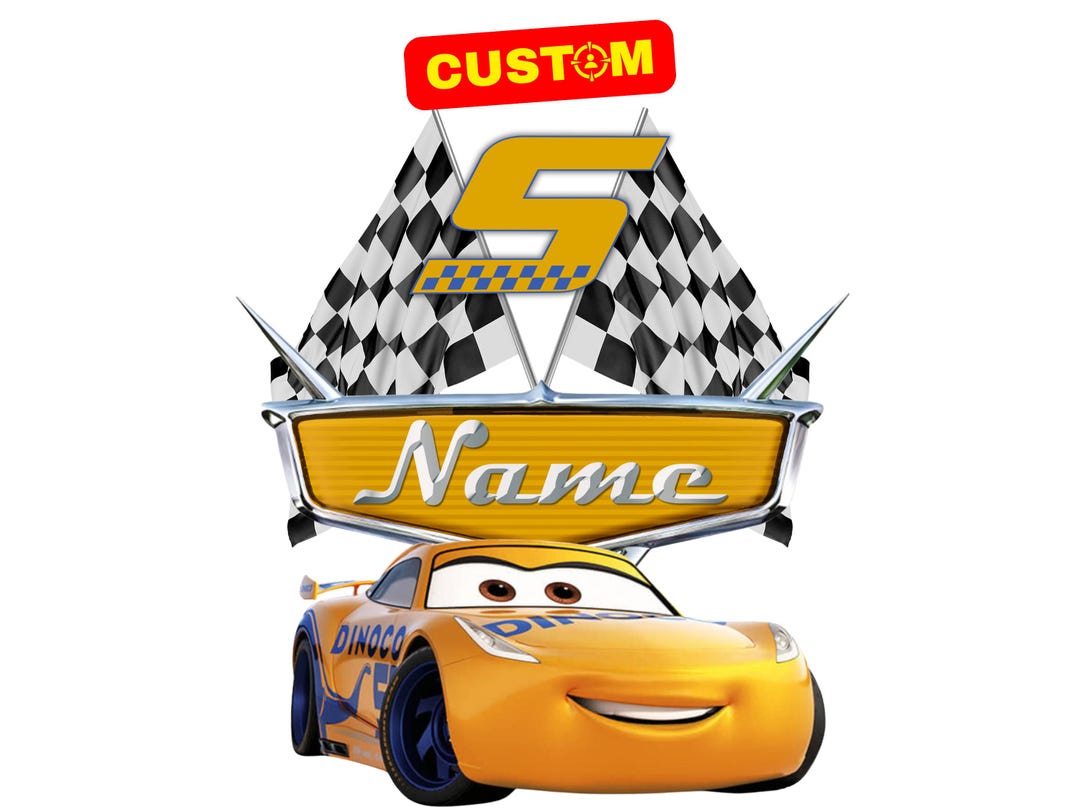 Personalized Cars Cruz Ramirez Custom PNG Cake Topper, Cars Original ...
