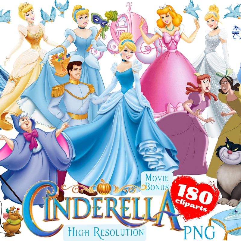 Cinderella Anime Characters - Etsy