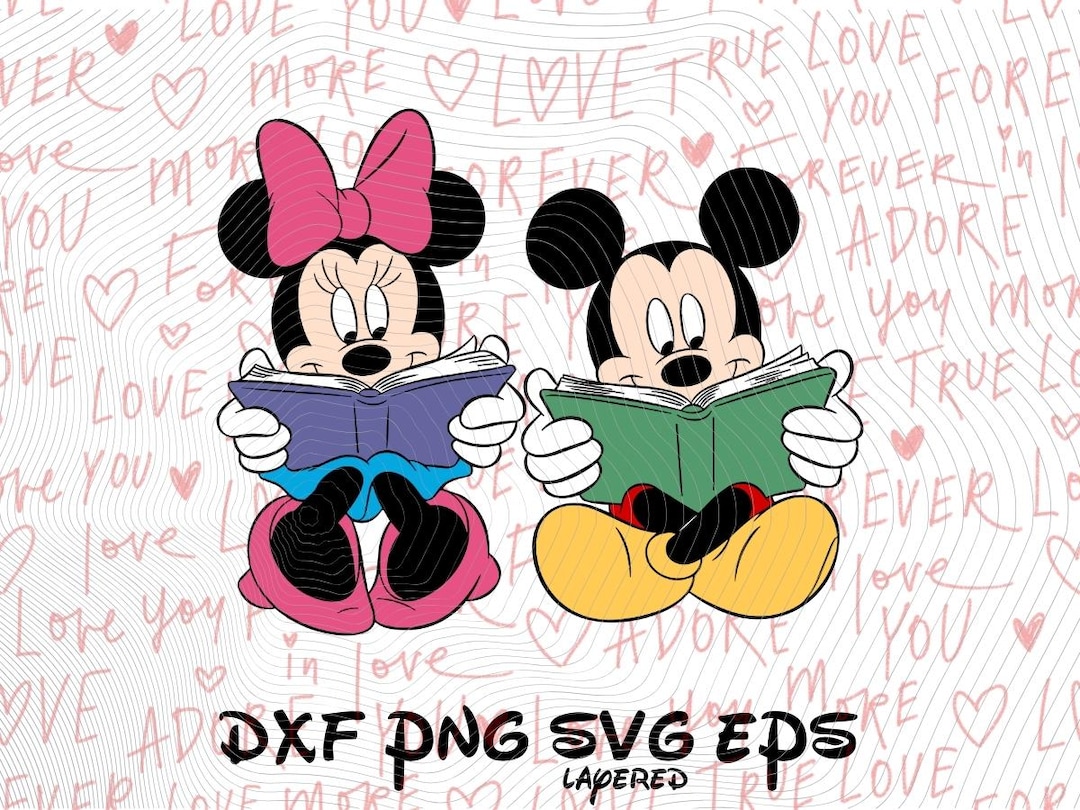 Mickey and Minnie Mouse School Sublimation Cliparts, Mickey School ...