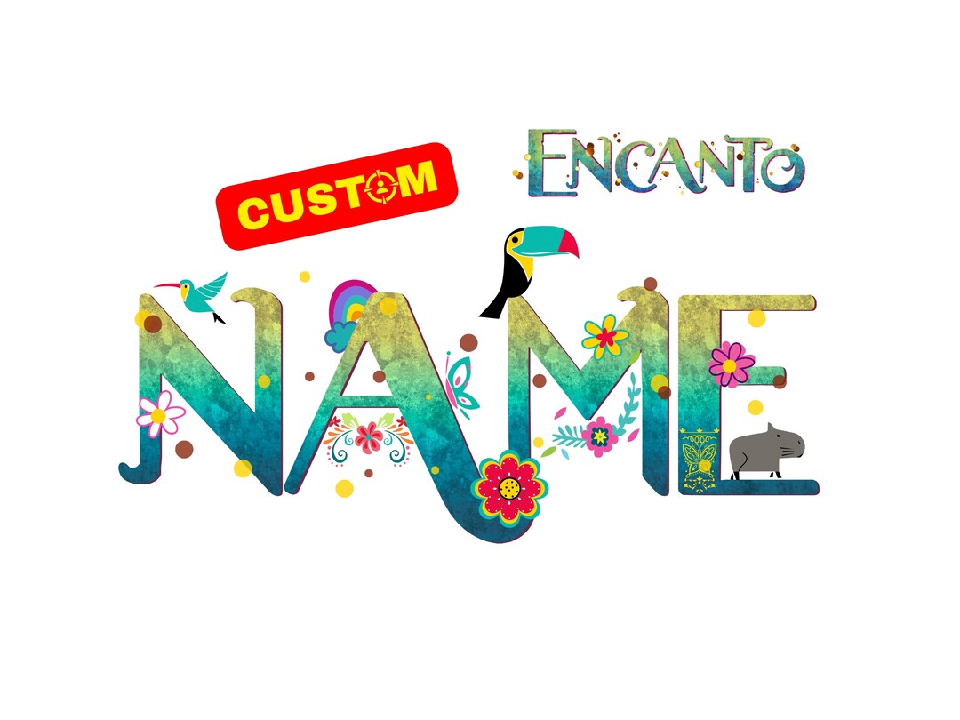 Personalized Encanto Custom PNG Logo, Encanto Original Birthday ...