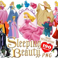 Sleeping Beauty Alphabet Letters PNG Cliparts Bundle, Sleeping Beauty ...