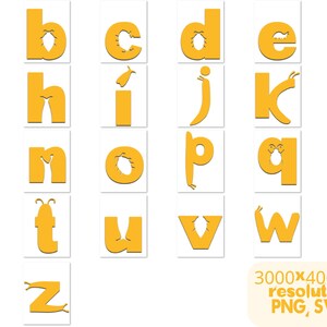 A Bug's Life Alphabet Font Bundle, A Bug's Life Sublimation Bundle, A ...