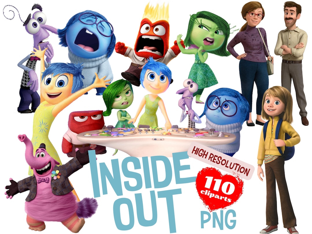 Inside Out PNG Cliparts Bundle, Inside Out Sublimation Bundle, Inside ...