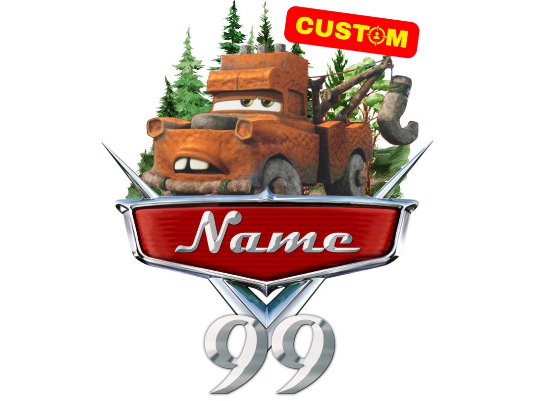 Personalized Cave Mater Cars Custom PNG Logo, Cave Tow Mater Original ...