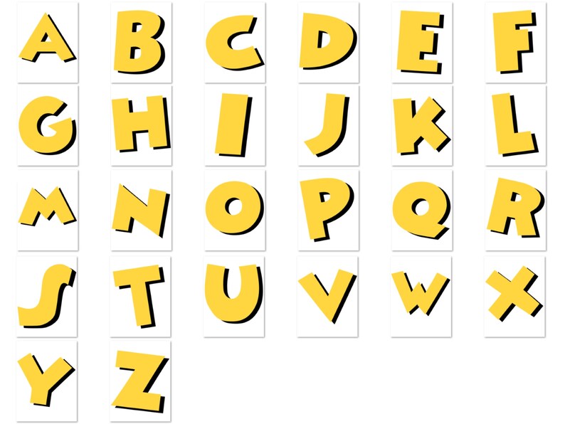 Mickey Mouse Alphabet Font SVG Mickey Mouse PNG Cartoon - Etsy