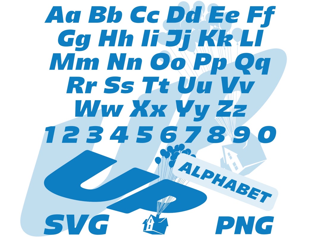 Up Alphabet Letters Cliparts Bundle, up Font Letters Cartoon ...