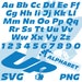 Up Alphabet Letters Cliparts Bundle, up Font Letters Cartoon ...