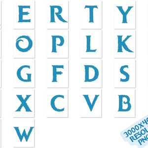Frozen Alphabet Iced Letters Cliparts Bundle, Frozen PNG Cartoon ...