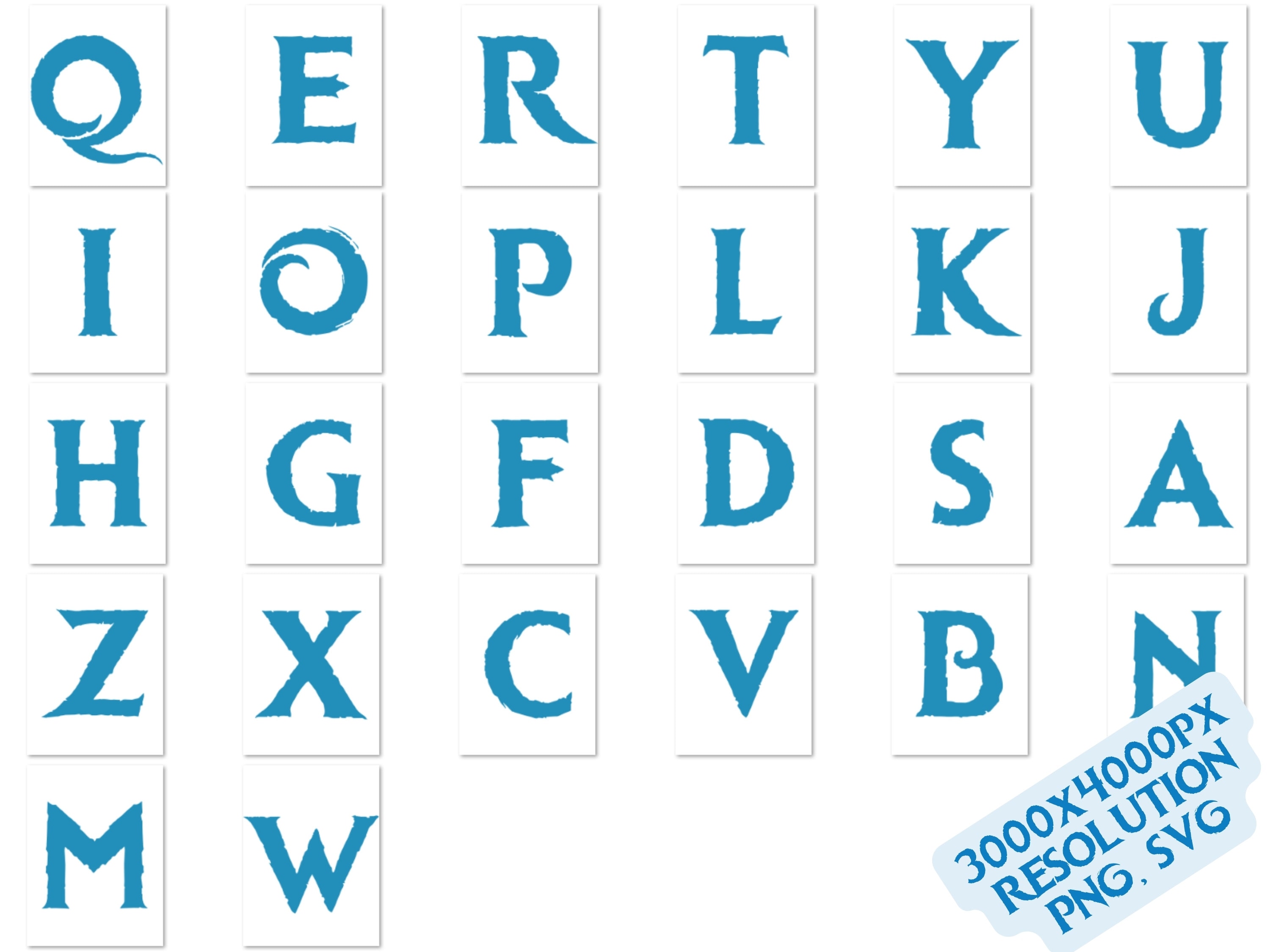 Frozen Alphabet Iced Letters Cliparts Bundle, Frozen PNG Cartoon ...