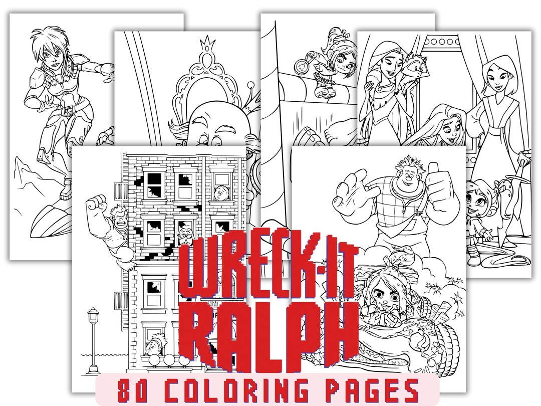 Wreck-it Ralph Coloring Pages, Wreck-it Ralph Cartoon Cliparts Coloring ...