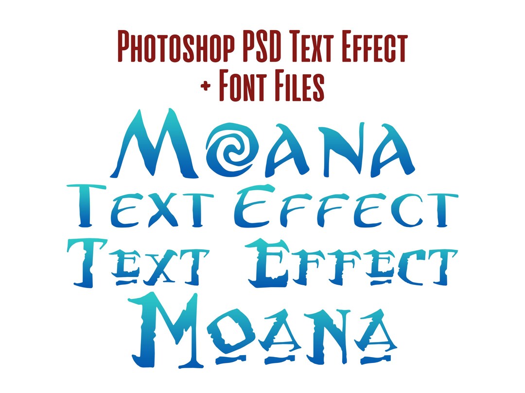 Moana Logo Text Effect PSD, Moana Text Effect, Moana Font Original ...