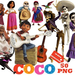 Coco PNG Cliparts Bundle, Coco Sublimation Bundle, Coco Cartoon Movie ...