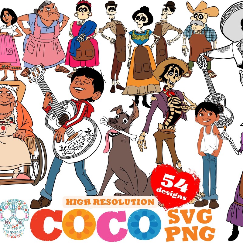 Coco Clipart - Etsy