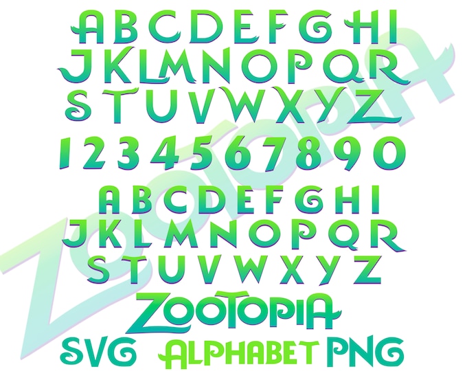Zootopia Font, Zootopia Svg, Zootopia Font Svg, Zootopia Font Cricut ...