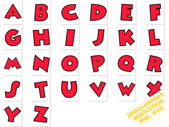 Mickey Mouse Font Alphabet