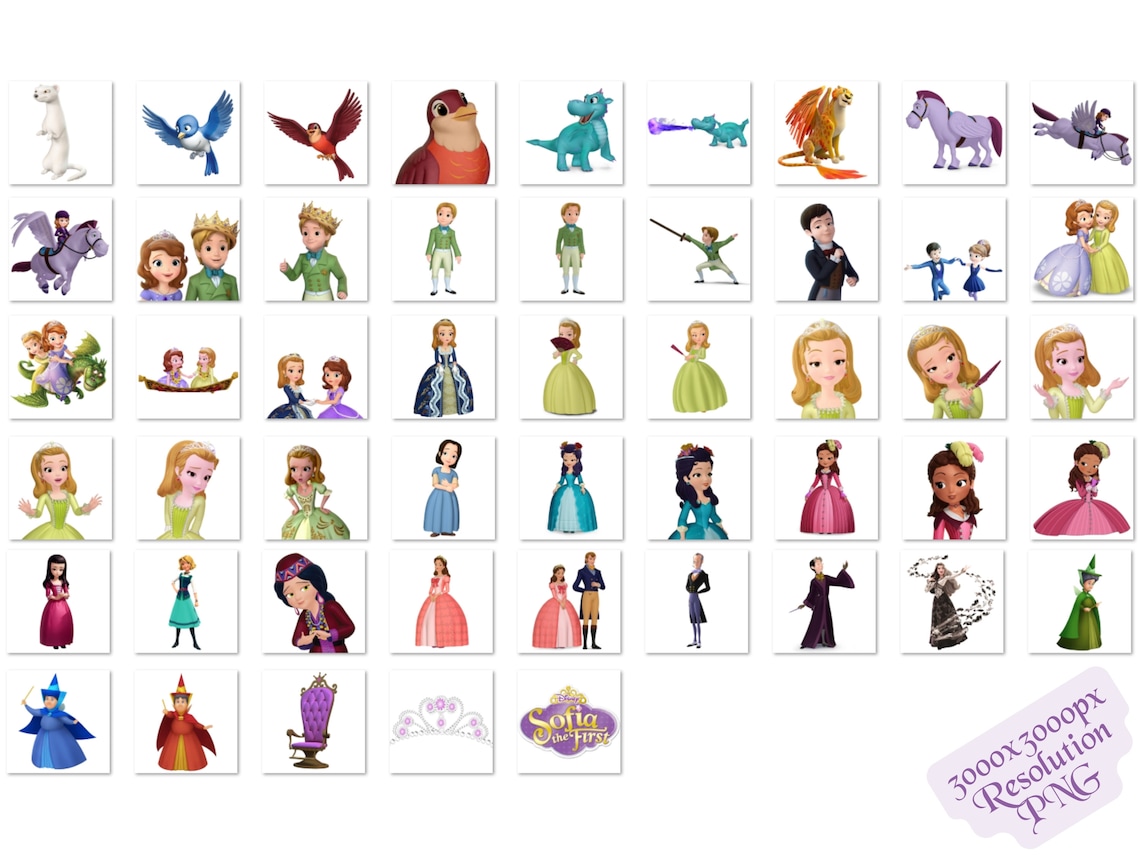 Sofia the First PNG Cliparts Bundle, Sofia the First PNG Cartoon ...
