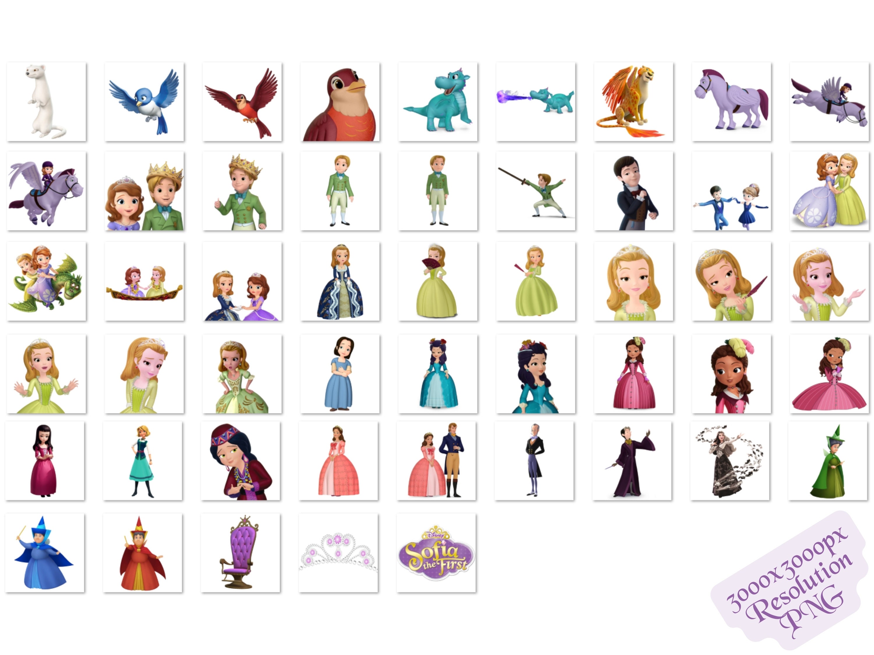 Sofia the First PNG Cliparts Bundle, Sofia the First PNG Cartoon ...